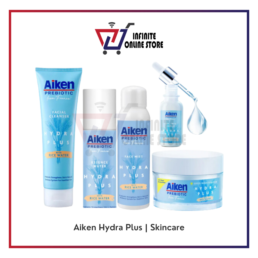 AIKEN Prebiotic Hydra Plus Series Skincare Products (Cleanser / Essence ...