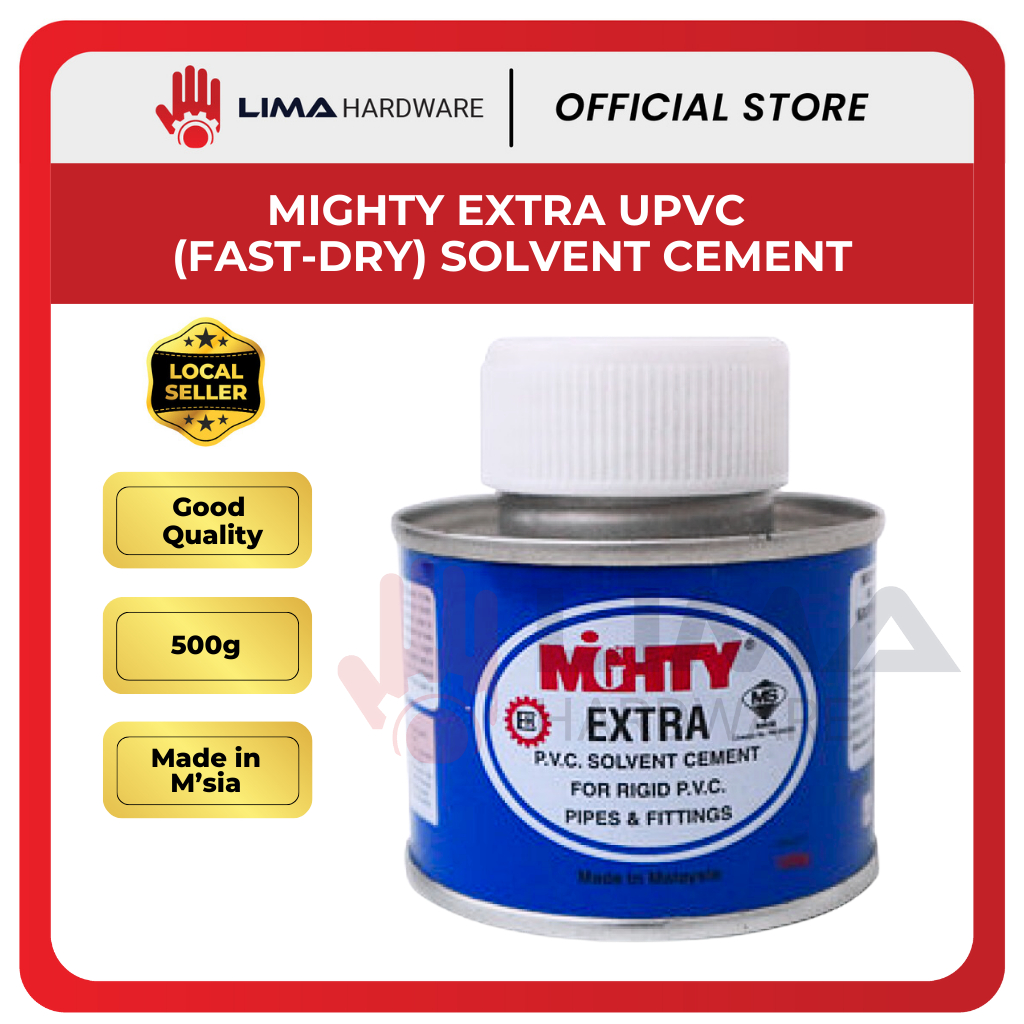 MIGHTY EXTRA NO.70 UPVC (FAST-DRY) SOLVENT CEMENT - 500G (Made in M'SIA ...