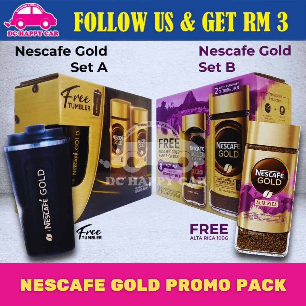 Nescafe Gold Instant Coffee Promotion Set / Nescafe Gold Instant Coffee ...