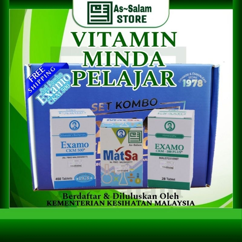 EXAMO SET KOMBO Examo Ckm 500 Matsa Examo Plus Minda Cerdas Kids Exam ...
