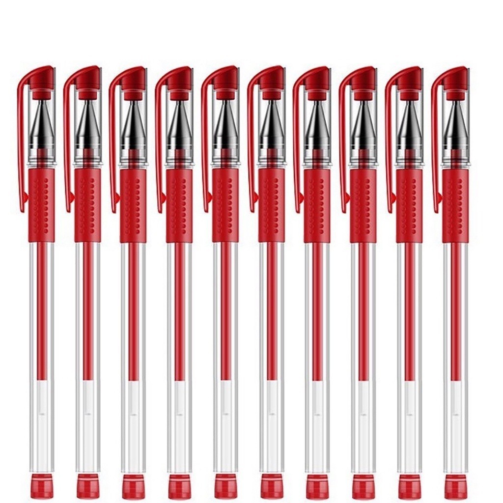 Ballpen Gel Pen Black Blue Red Ball Pen 0.5mm bullet/Needle Ballpoint ...
