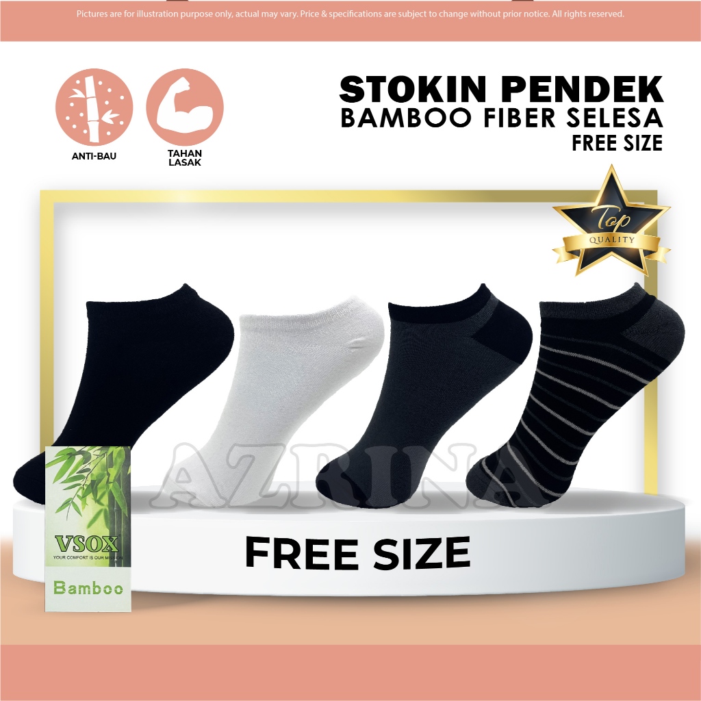 🔥PROMOSI HEBAT🔥 VSOX_Stokin Pendek Anti Bau Murah & Berkuailti ...