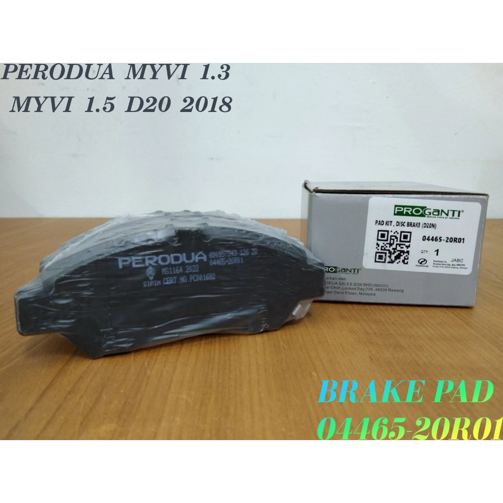 PERODUA FRONT BRAKE PAD PERODUA MYVI 1.3 MYVI 1.5 D20 2018 04465-20R01 ...