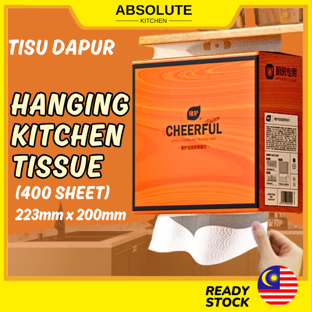 Cheerful Kitchen Tissue 200pulls wall hanging kitchen tissue tisu dapur ...