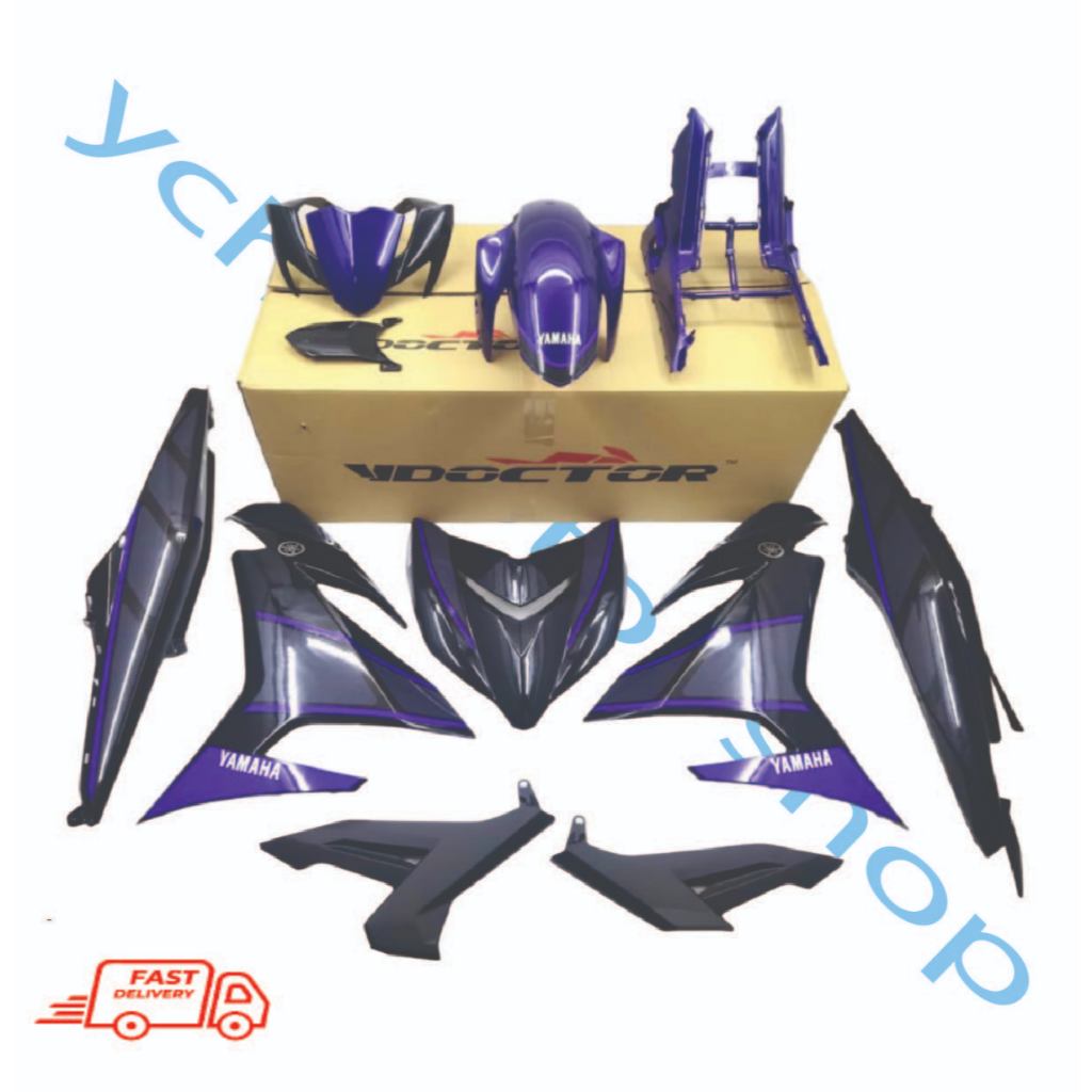 YAMAHA Y15 Y15ZR V2 Y15 V2 Y15 ZR V2 DOCTOR RXZ PURPLE EDITION COVER ...