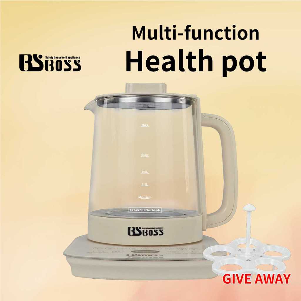 BSBOSS Health Pot Mini Multi-Function Pot Glass Electric Kettle 养生壶 ...