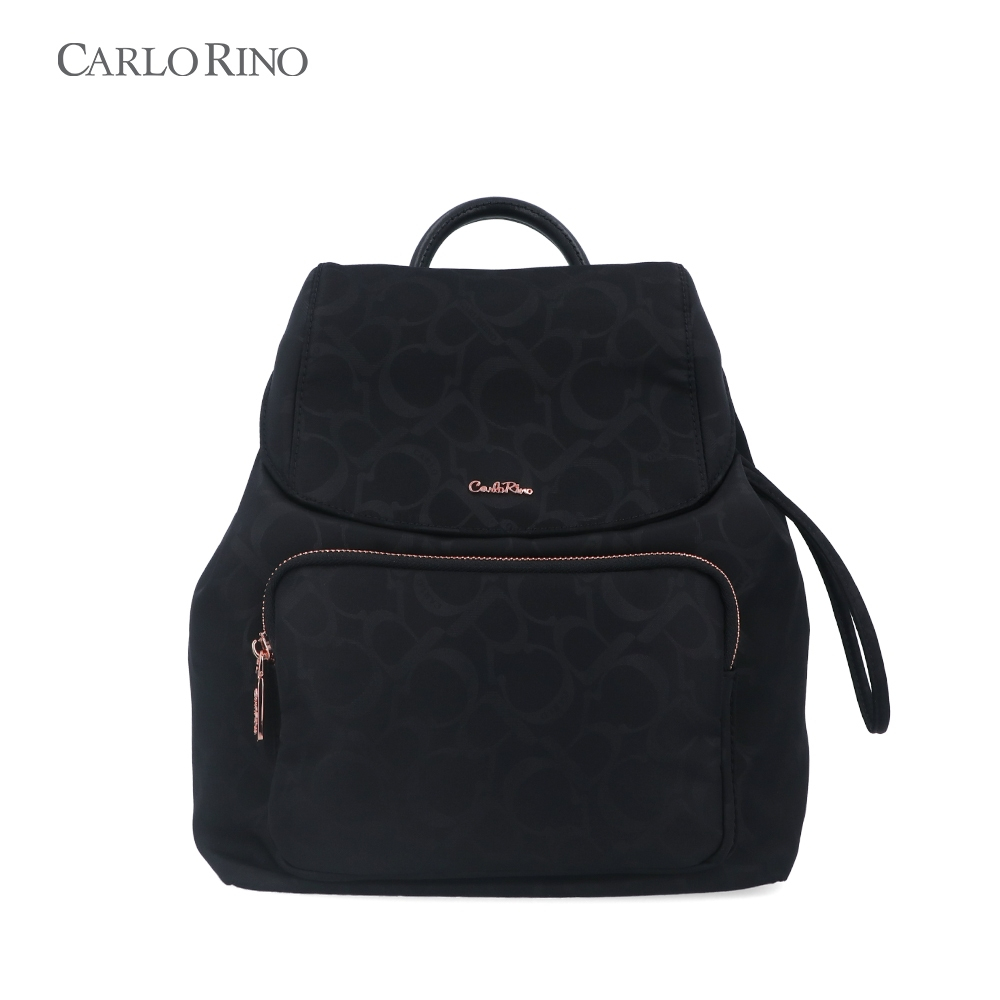 Carlo Rino Black Carlo GEO Nylon Backpack | Shopee Malaysia