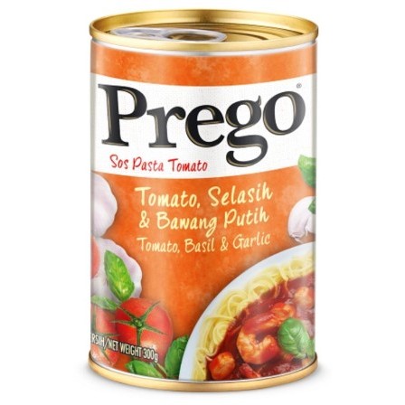 PREGO Tomato Basil & Garlic / Sos Pasta Tomato Selasih & Bawang Putih ...
