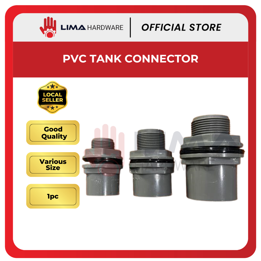PVC TANK CONNECTOR - 1/2" | 3/4" | 1" (15MM / 20MM / 25MM) | Shopee Malaysia