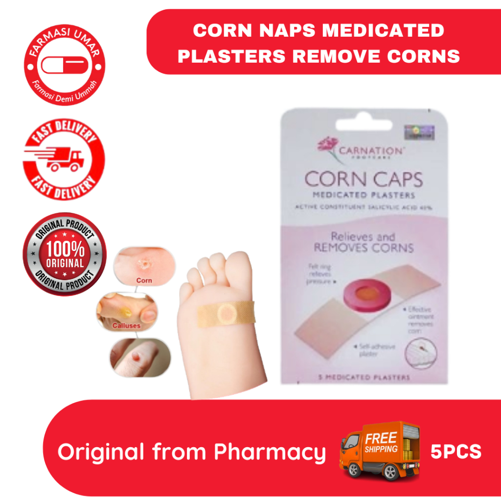 Carnation Footcare Corn Cap (5 Medicated Plaster) | Shopee Malaysia