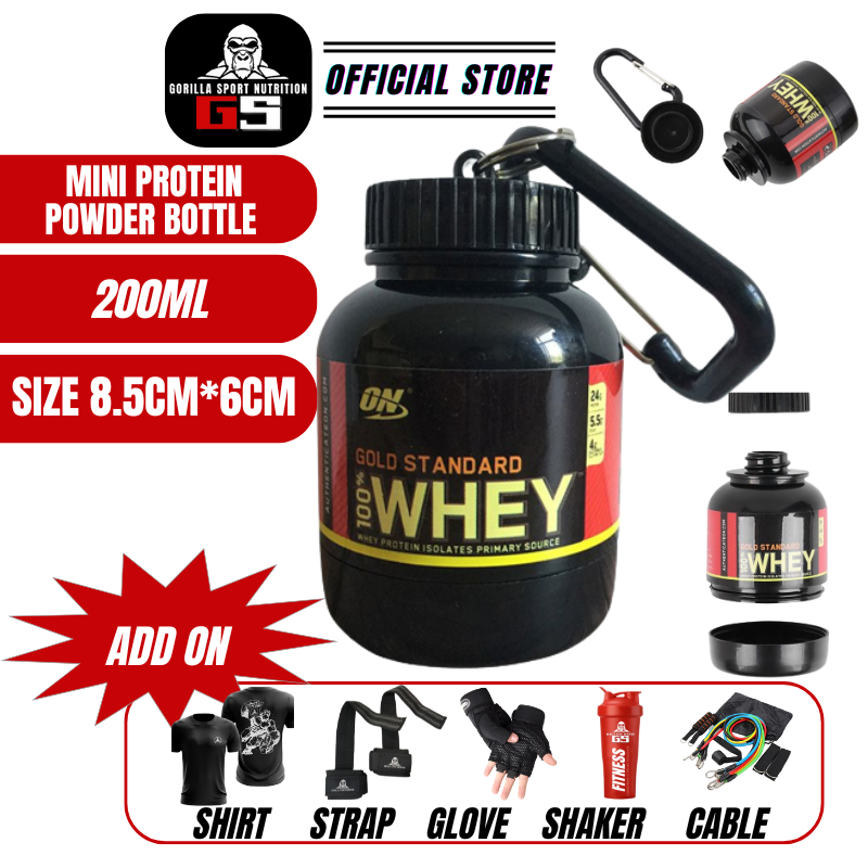 Mini Protein Bottle Keychain Protein Powder Holder Portable Sports ...