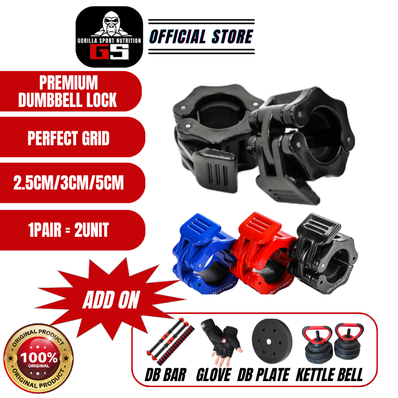 Angkat Berat Klip dumbbell Collar Clip Lock Size [2.5cm/3cm/5cm ...