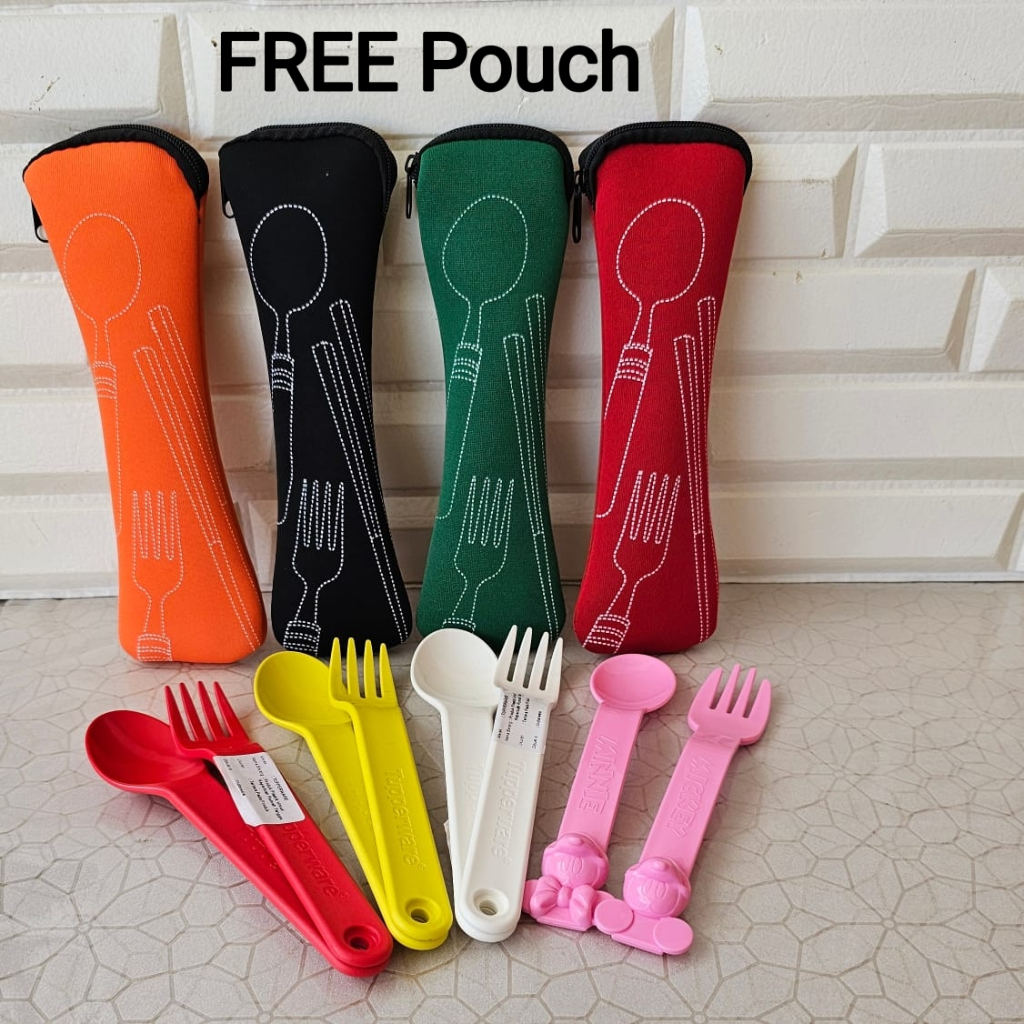 Tupperware Cutlery Set + FREE Pouch | Shopee Malaysia
