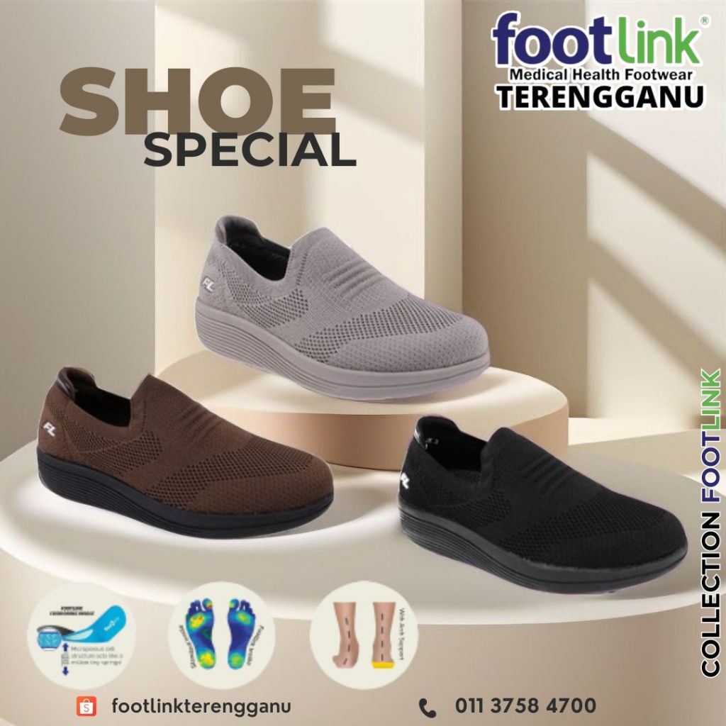Footlink MD 6016 & MD 4016 & MD 0016 Medical Health Women Shoes Umrah ...