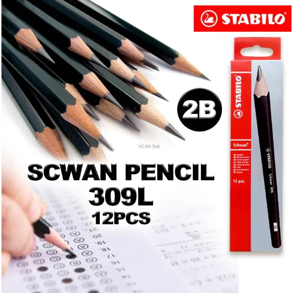 STABILO | PENCIL | EXAM GRADE 2B PENCIL (12'pcs) (2B) | Shopee Malaysia
