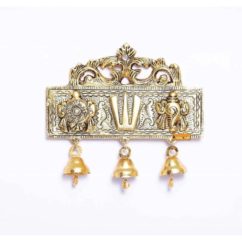 Tirupati Door Hanging Shangu chakram Gold Plating Antique Decorative ...
