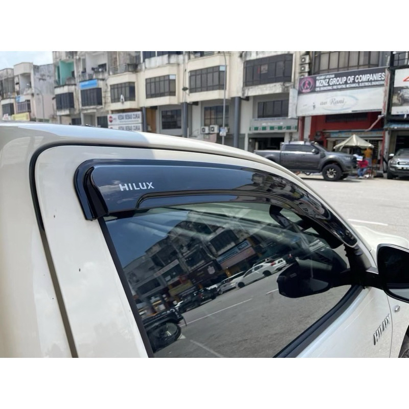 injection door visor Toyota Hilux Revo Rocco Rogue 2016-2024 (Single Cab) 2DOOR Flat Door visor ...