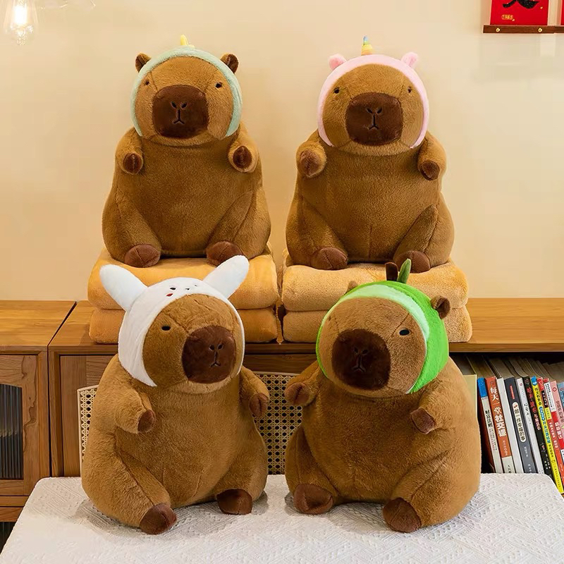Capybara Office Bedding Set 2-in-1 Capybara Blanket (Pillows, Blankets ...