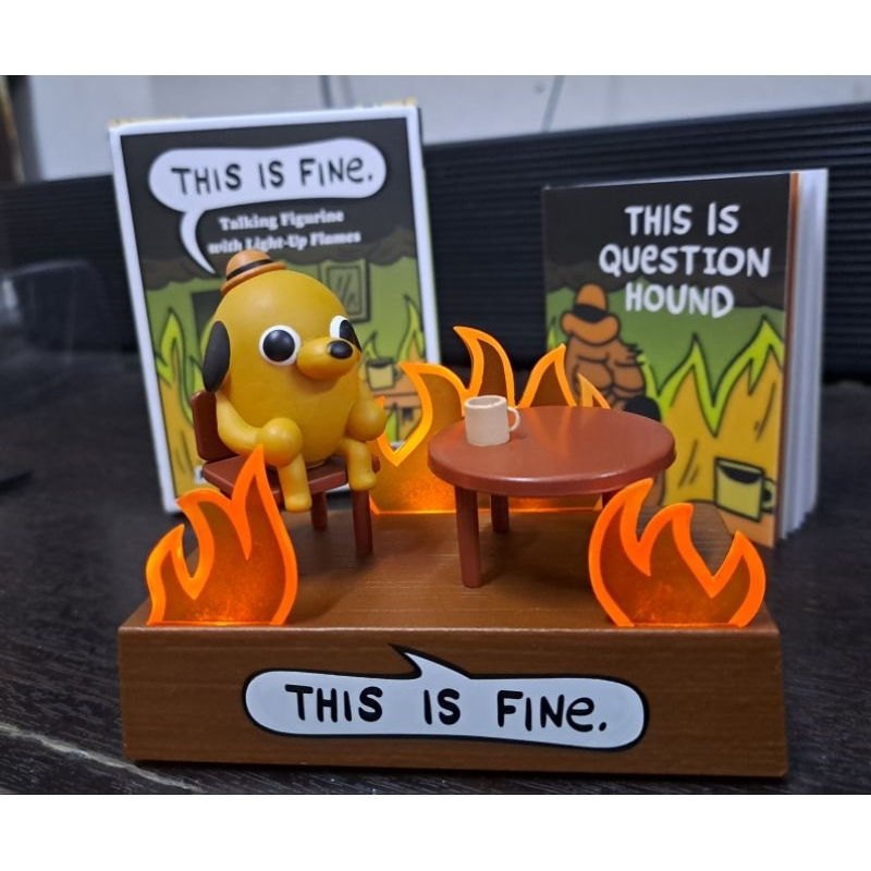(Ready stock)This is fine meme talking figure(with light & sound ...