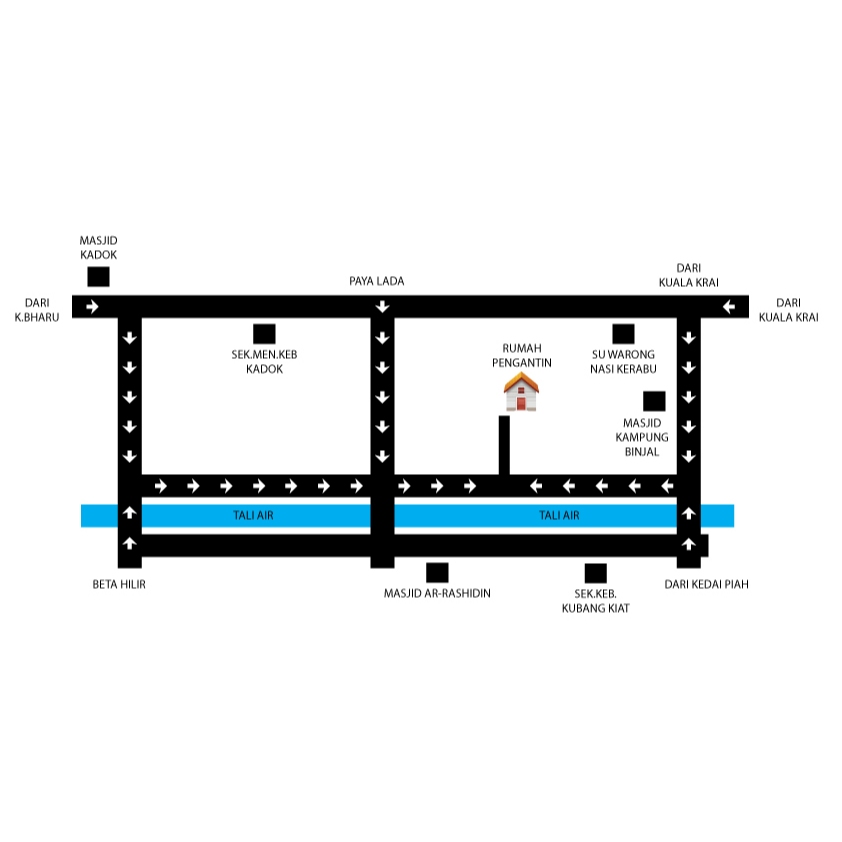 Servis Lukis Peta Maps Wedding / Peta Kad Kahwin / Lokasi Premis ...