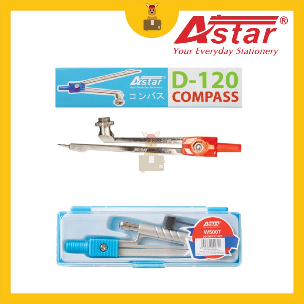 ASTAR Student Compass Set Geometry Set Jangka Lukis Pelajar (W5007 ...