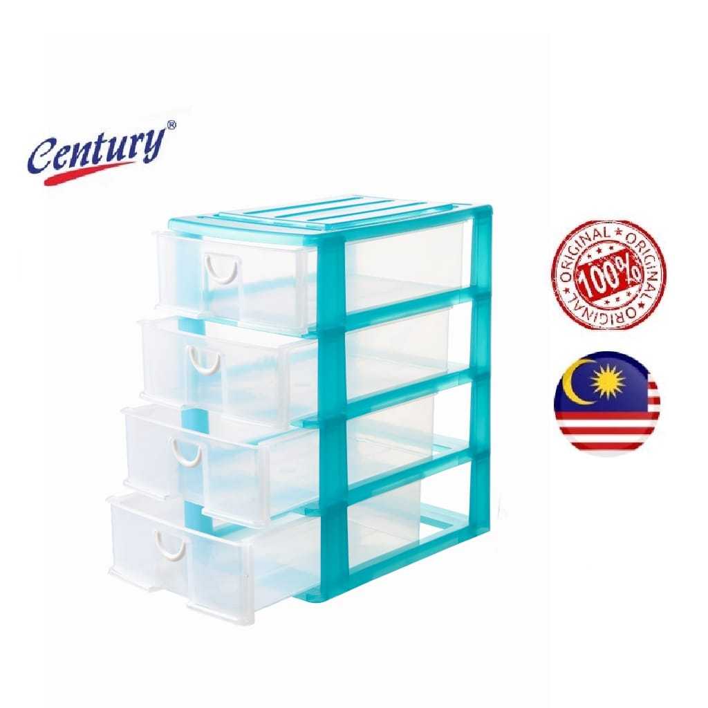 Century Mini Drawer A4 4 TIER Rak Kecil A4 Small Organizer Drawer 4 ...