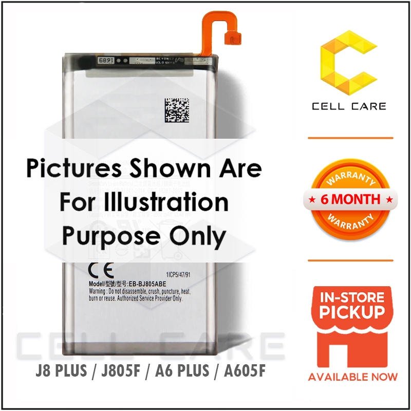 CellCare Battery Bateri EB-BJ805ABE Compatible For SAMSUNG J8 PLUS J805 ...
