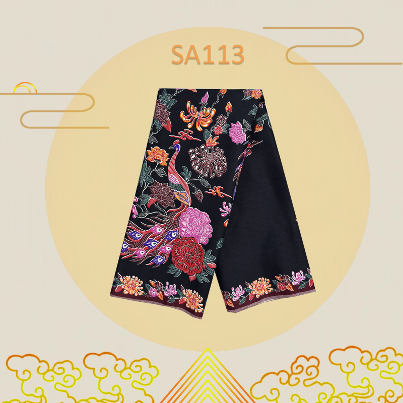 HOT SALE/New Peacock Kain Batik Sarawak/ Sarung Borneo Asli/Batik Motif ...