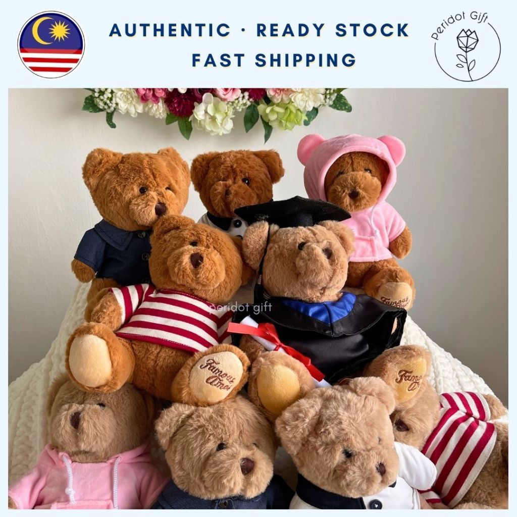 Famous Amos Bear & Convocation Graduation Bear - 8inch - Baby Children ...