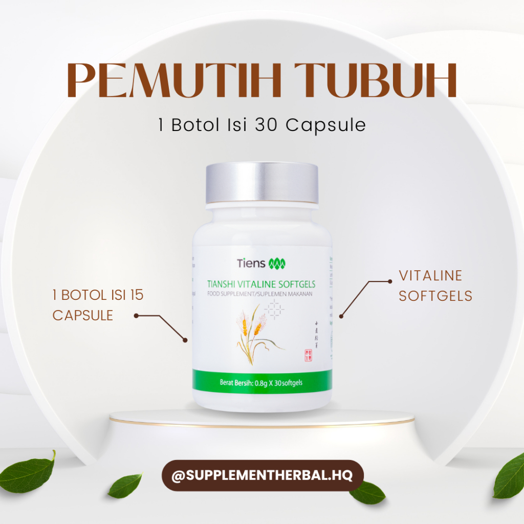 Vitaline Softgels Ubat Putih Seluruh Tubuh Supplement Body Whitening ...