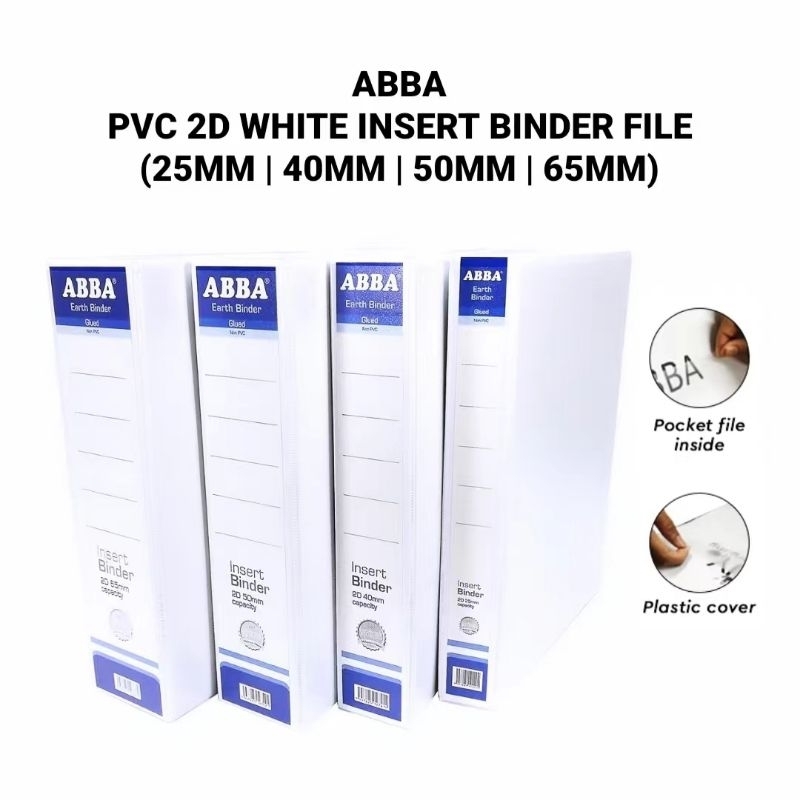 (2PCS) ABBA PVC 2D 50MM Insert Binder File X 2PCS | Shopee Malaysia