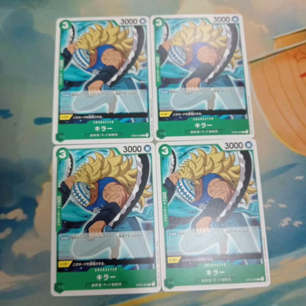 ORIGINAL 4x cards playset deck Killer Character ST02-005 C optcg one piece card | Shopee Malaysia