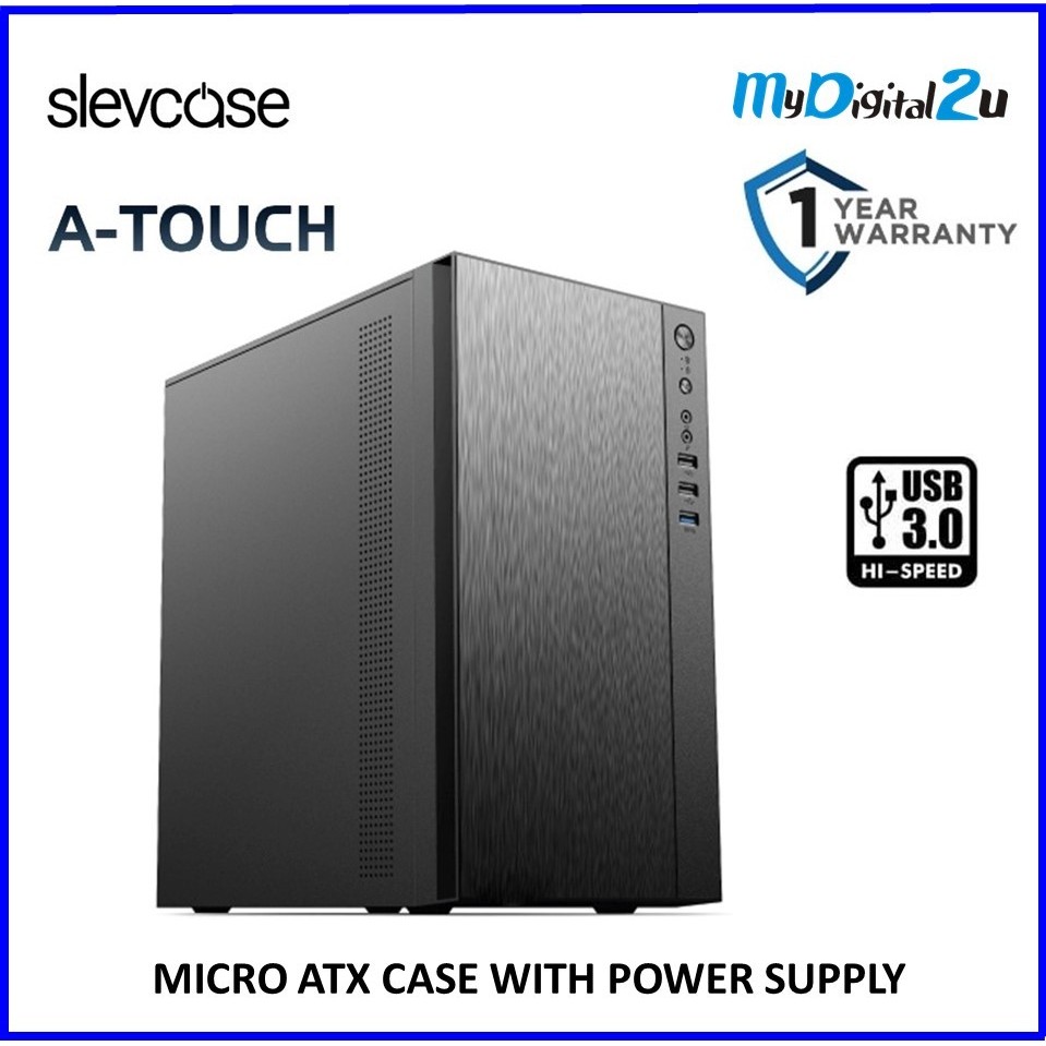 SLEVCASE A-TOUCH MICRO ATX CASING WITH POWER SUPPLY | Shopee Malaysia