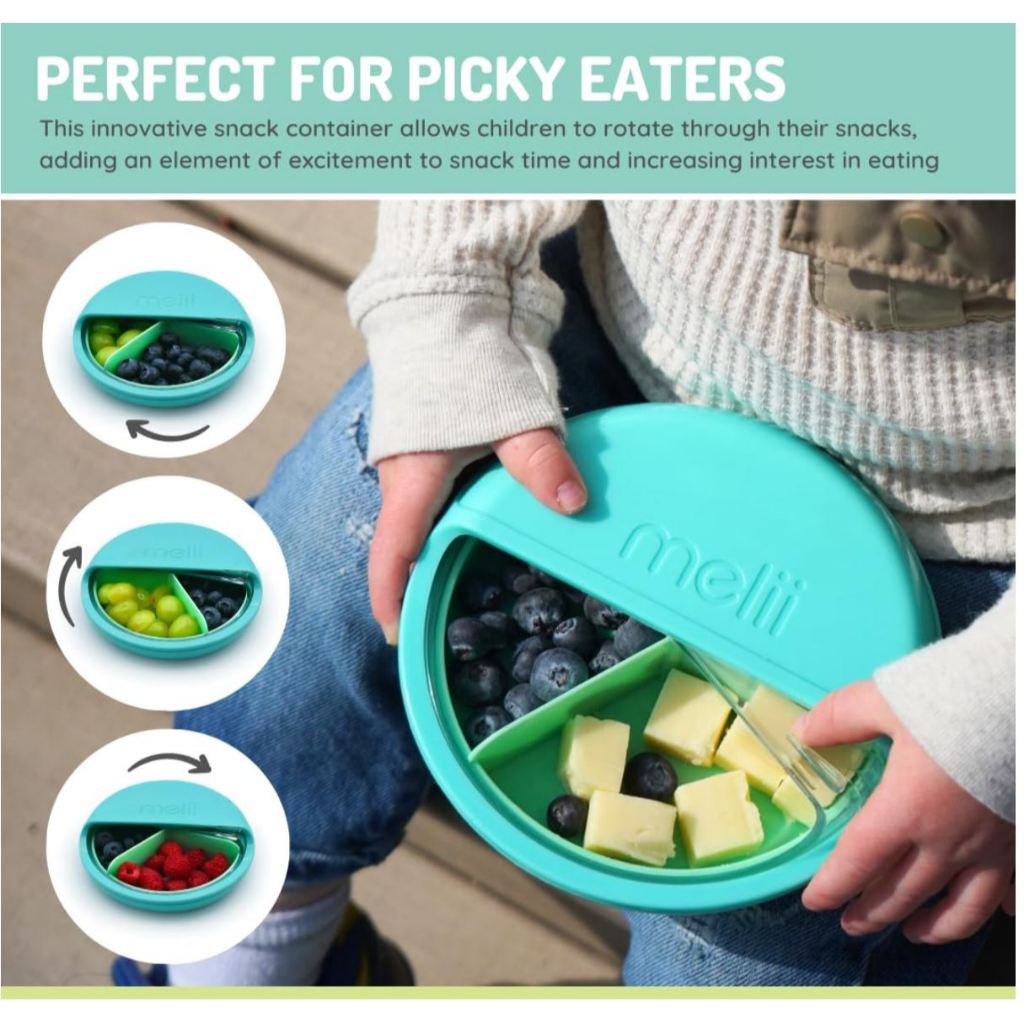 Melii: Spin and Snack Container (Blue) | Shopee Malaysia