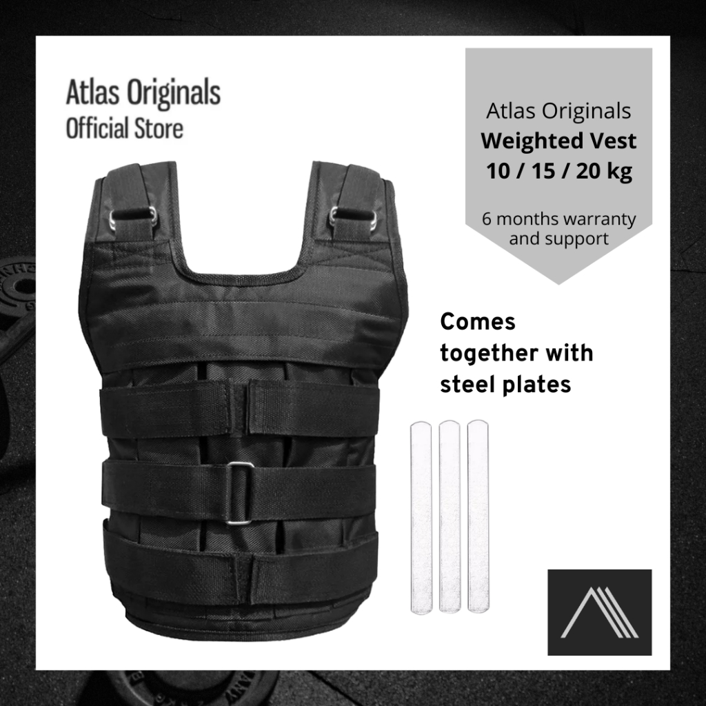 Atlas Originals Weighted Vest (10/15/20kg) | Shopee Malaysia