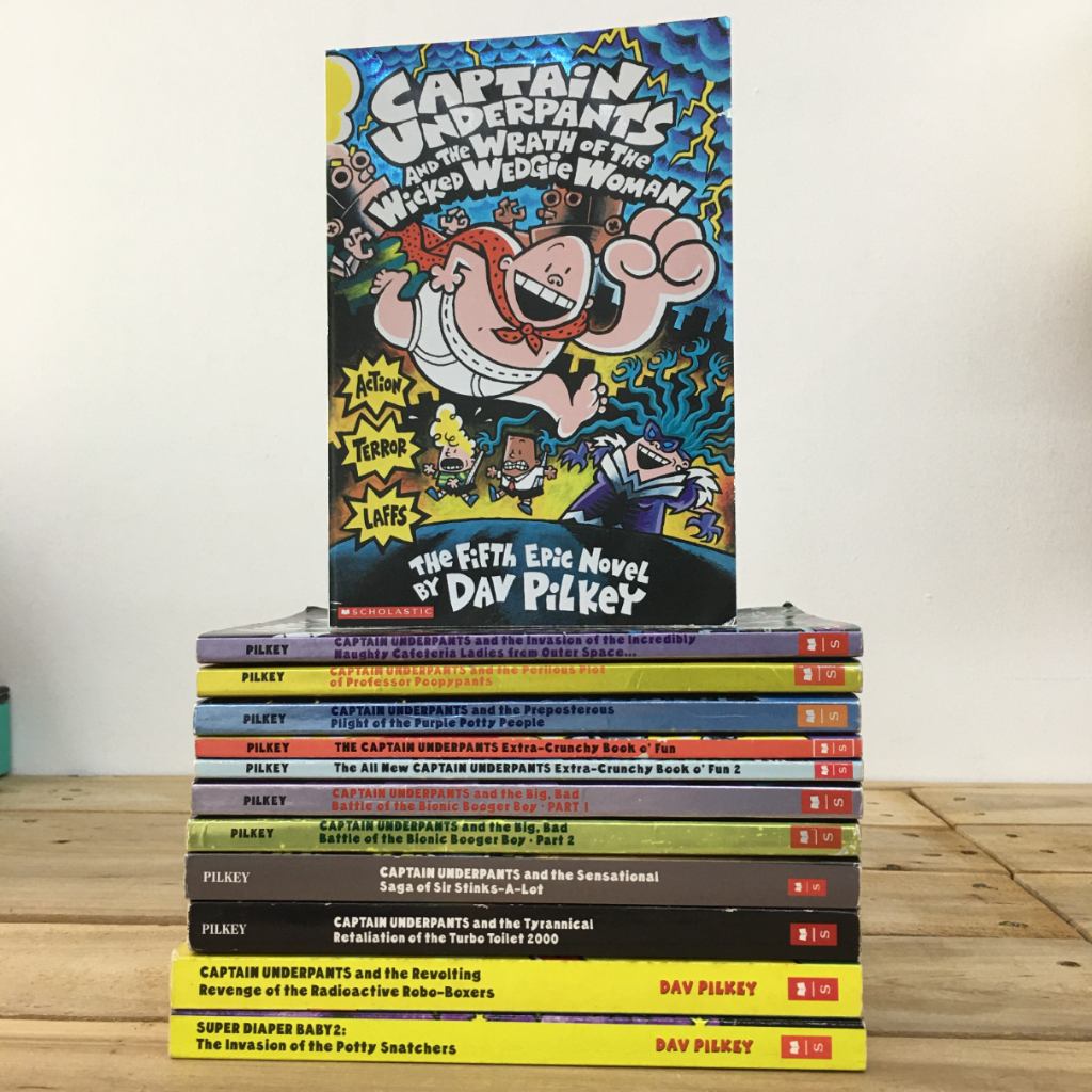 Captain Underpants and Super Diaper Baby Series (Preloved) | Shopee ...