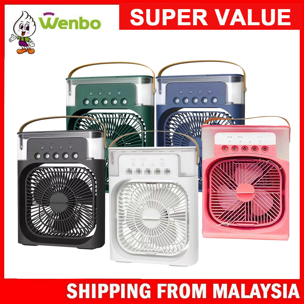 Wenbo 3 In 1 USB Air Cooler Fan Mini Portable Fan Humidifier Purifier Mist Cooler With 7 Colors ...