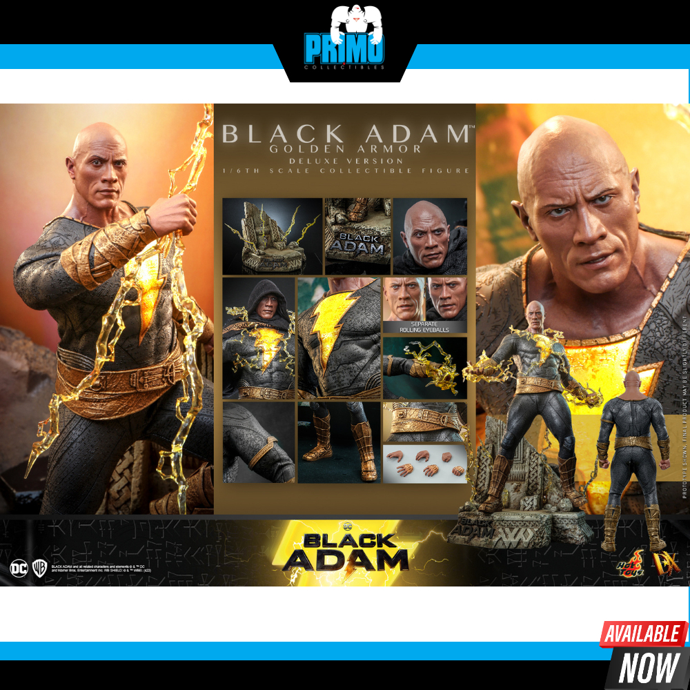 Hot Toys - DX31 - Black Adam (Golden Armor) Collectible Figure (Deluxe ...