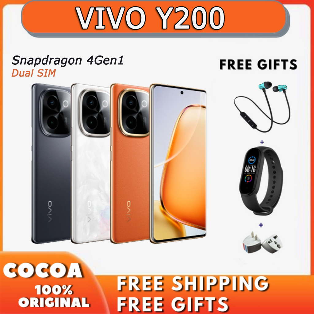 VIVO Y200 6.67 inches AMOLED 120Hz Snapdragon 4Gen1 44W wired 4800mAh Dual Sim vivo y200 ...
