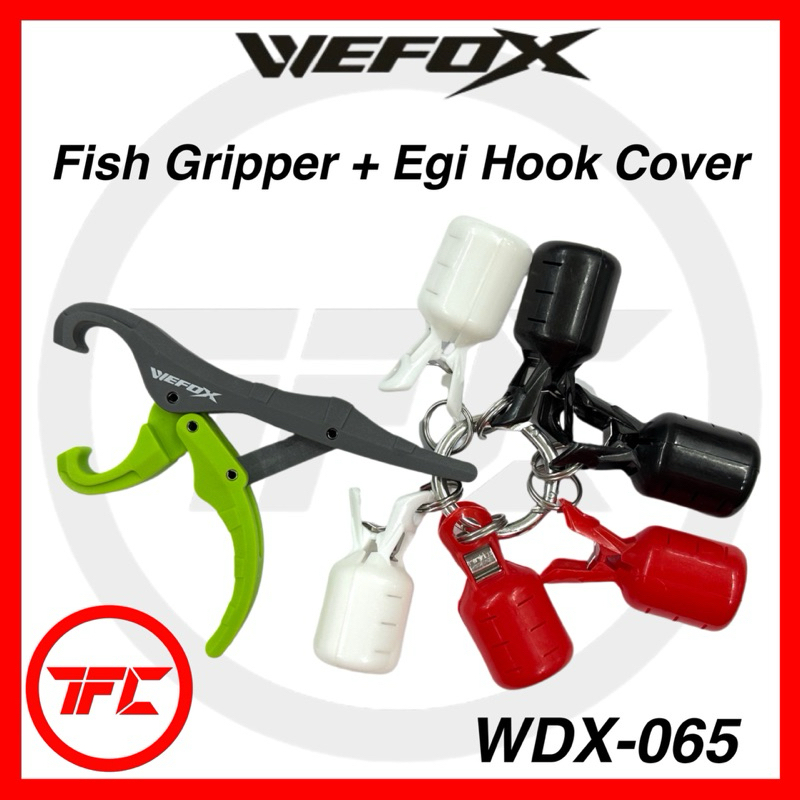 WEFOX Multi Purpose Fishing Lip Grip Micro Fish Gripper + Egi Hook ...