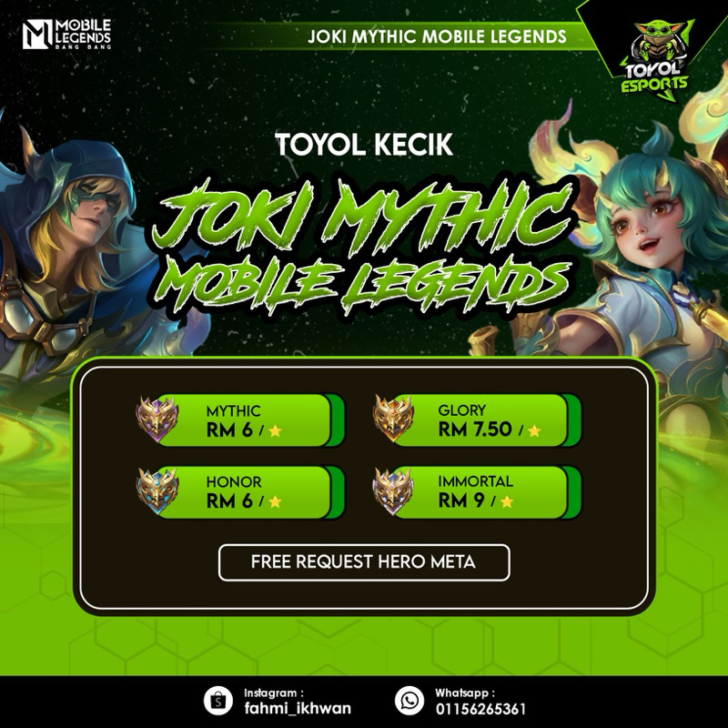 MLBB BOOSTING SERVICE/JOKI MOBILE LEGEND/BOOSTING ML RANK/BOOSTING ...