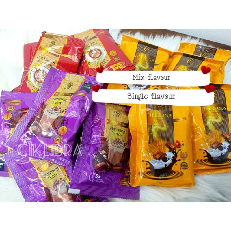 15 sachet mix + free 1 sachet (feera coffee,mocha, fiberlous) | Shopee ...