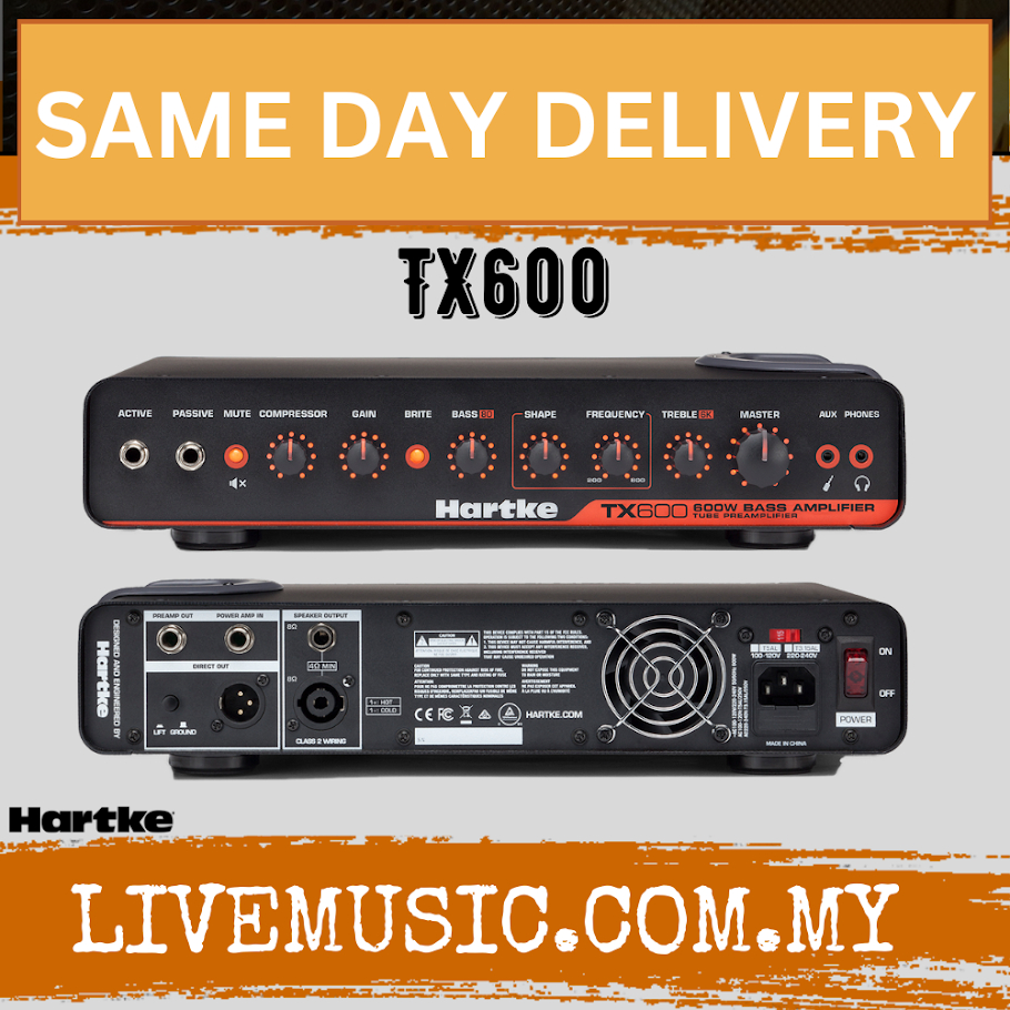 Hartke TX600 600 Watts Bass Amp Head ( TX 600 / TX-600 ) | Shopee Malaysia