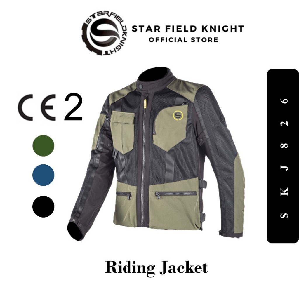 Star Field Knight SKJ826 Riding Jacket Retro Touring Jacket Motor Jaket ...