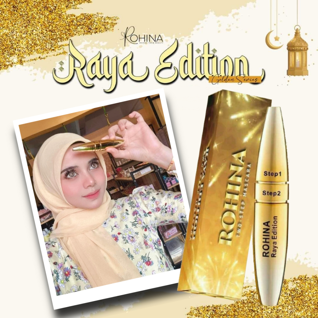 Rohina Mascara Edisi Raya Edition 2024 / Golden Series Two Step Maskara ...