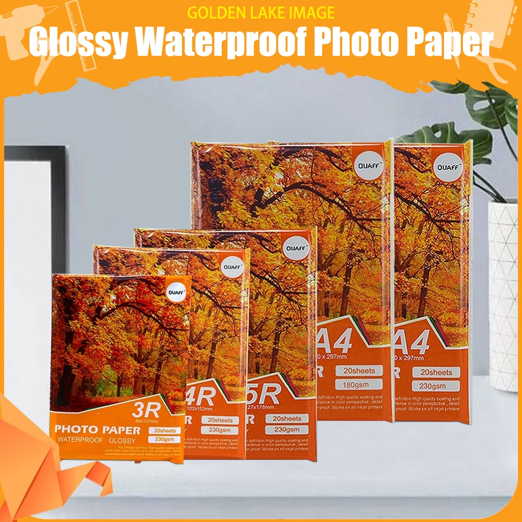 Professional 3R 4R 5R A4 Size 180GSM / 230GSM Photo Paper Printing ...