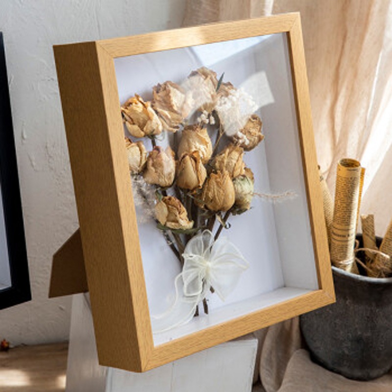 Flower Frame Depth Hollow Frame Bouquet 3D DIY Photo Frame Flower ...