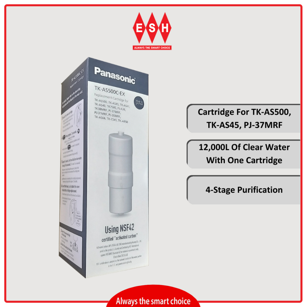 Panasonic TK-AS500C-EX Water Filter Cartridge For TK-AS500 / TK-AS45 / PJ-37MRF | ESH | Shopee ...