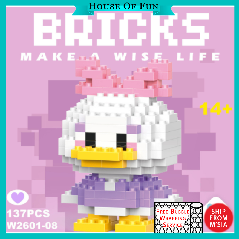 Building Block Nano Bricks Cute Cartoon (Make A Wise Life) 5mm & 8mm Brick DIY Mini Building ...