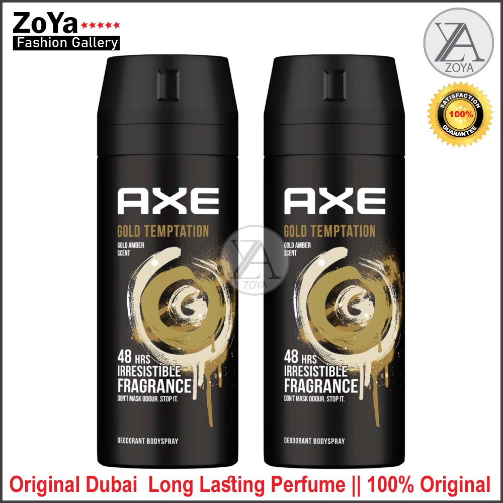 AXE GOLD TEMPTATION DEODORANT BODY SPRAY 150ml Unisex Deodorant Unisex ...